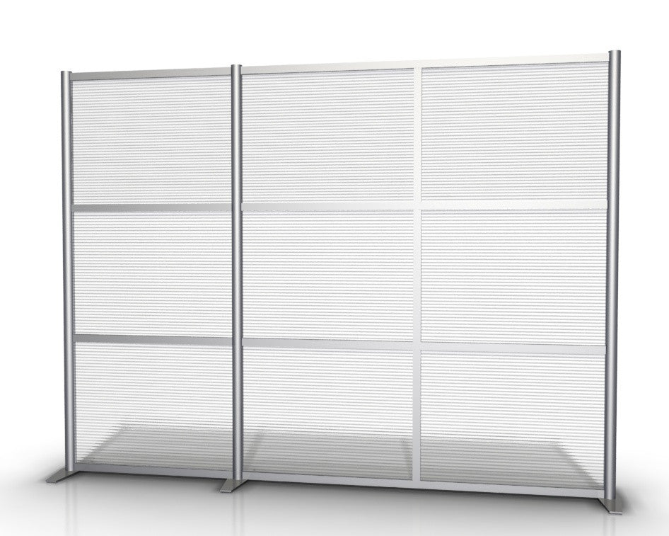 100" wide x 75" high Room Divider, Translucent Panels – iDivide Modern ...